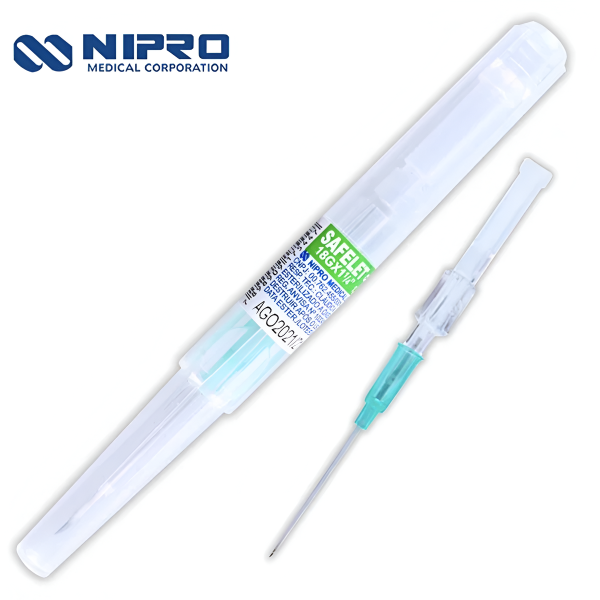 Catéter intravenoso 18G x 1.1/4" Caja X 50 1832ISO NIPRO SAFELET ...